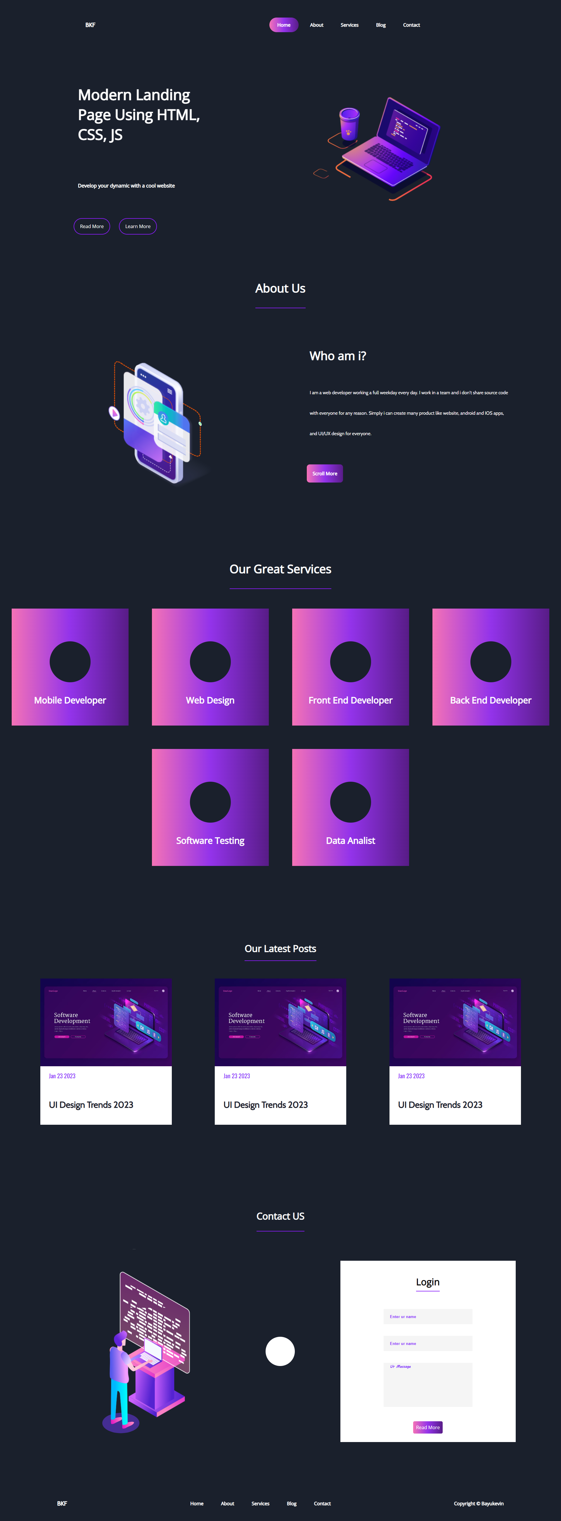 GitHub - Bayukevin/Modern-Landing-Page-Animation: Modern landing page ...