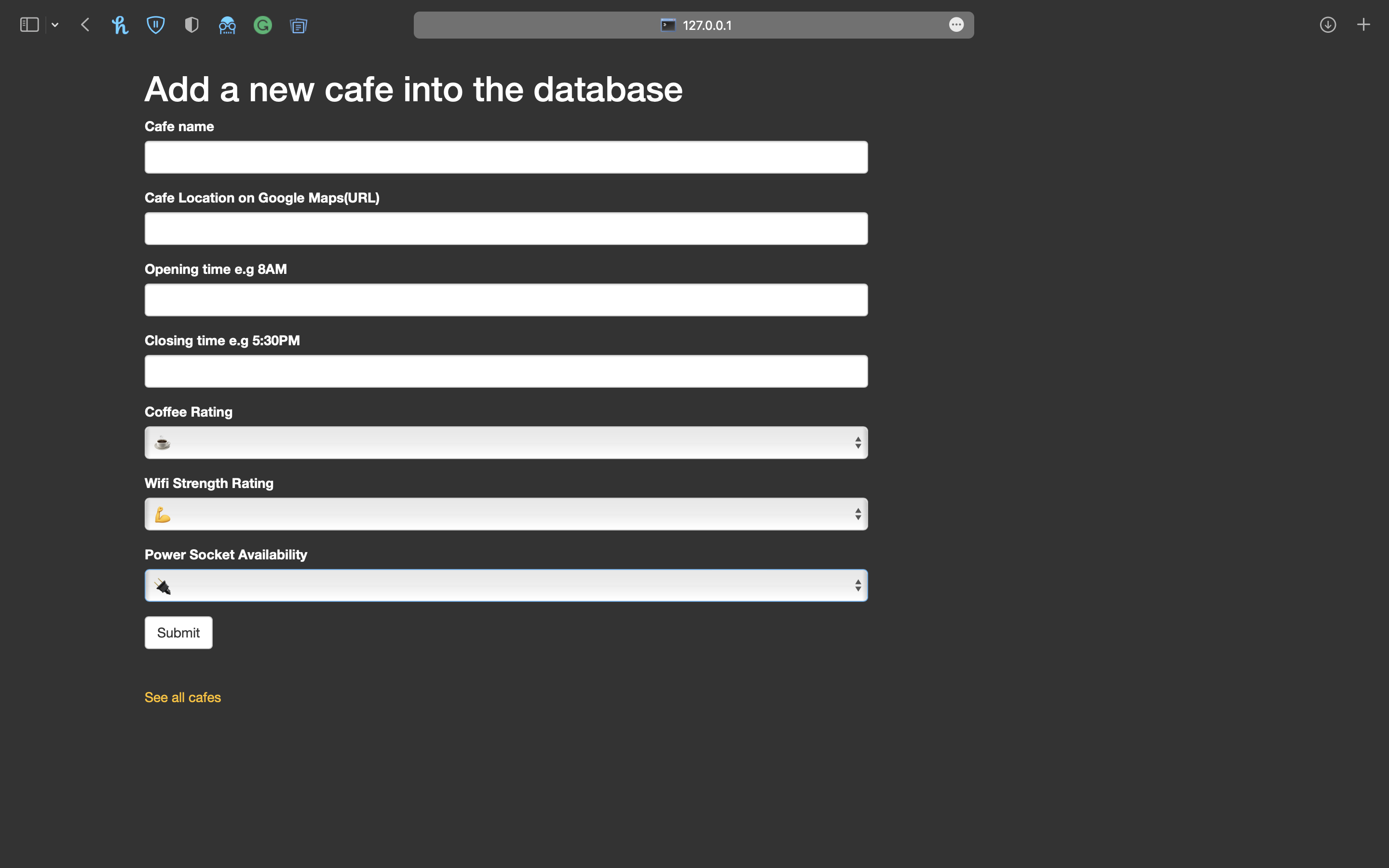 GitHub - Dillon1john/Cafe-Rating-System: Created a web service that stores user ratings on ...