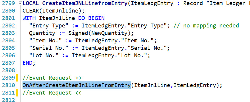 Codeunit 22 "Item Jnl.-Post Line" OnAfterCreateItemJnlLineFromEntry (External) · Issue #3781 ...