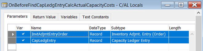 [Event Request] Codeunit 5896 "Calc. Inventory Adjmt. - Order ...