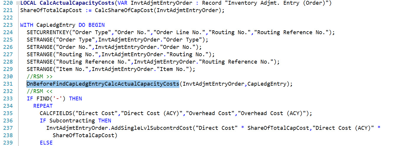 [Event Request] Codeunit 5896 "Calc. Inventory Adjmt. - Order ...