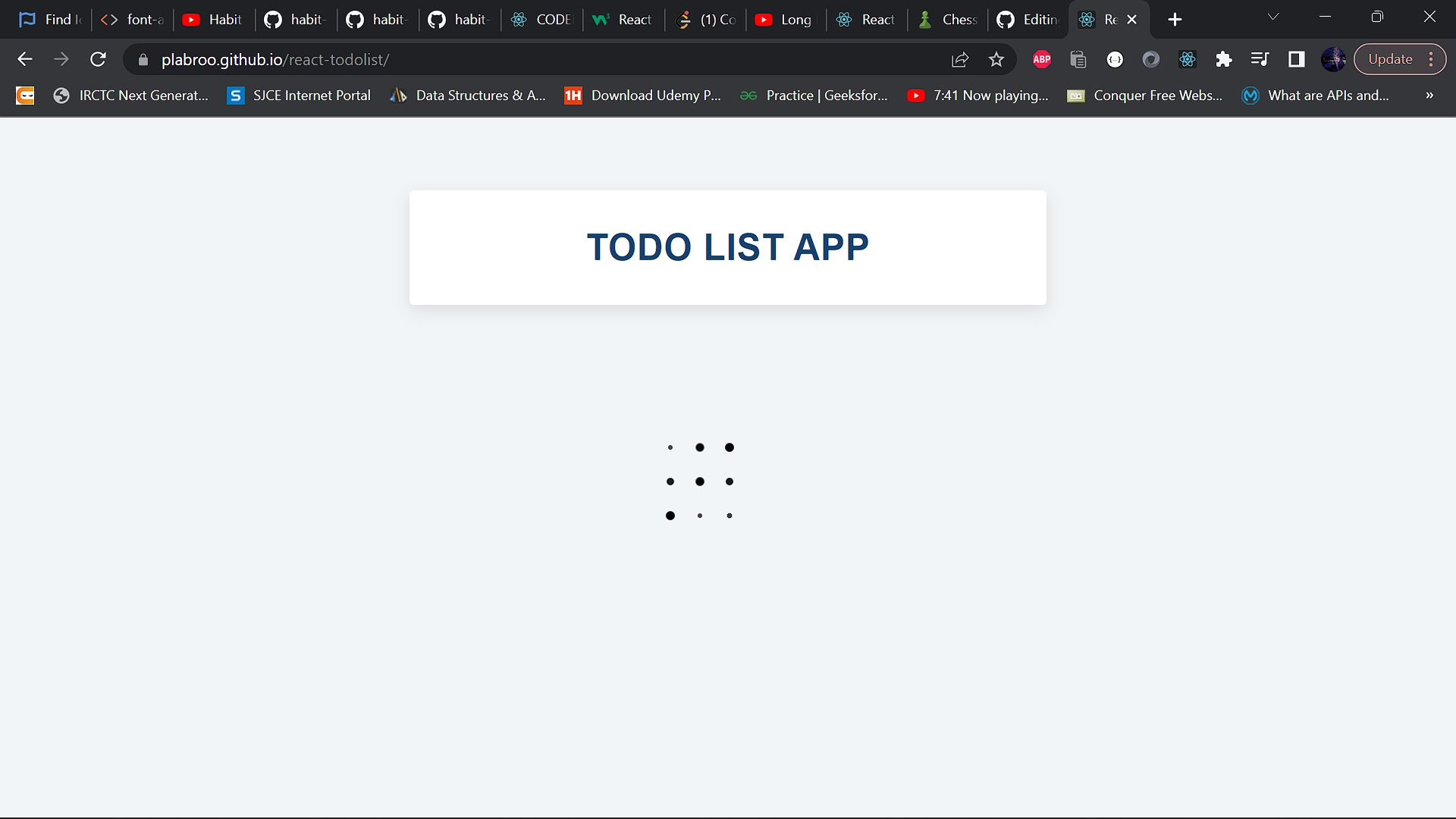 GitHub - PLabroo/react-todolist: Created todolist with the help of public todo api