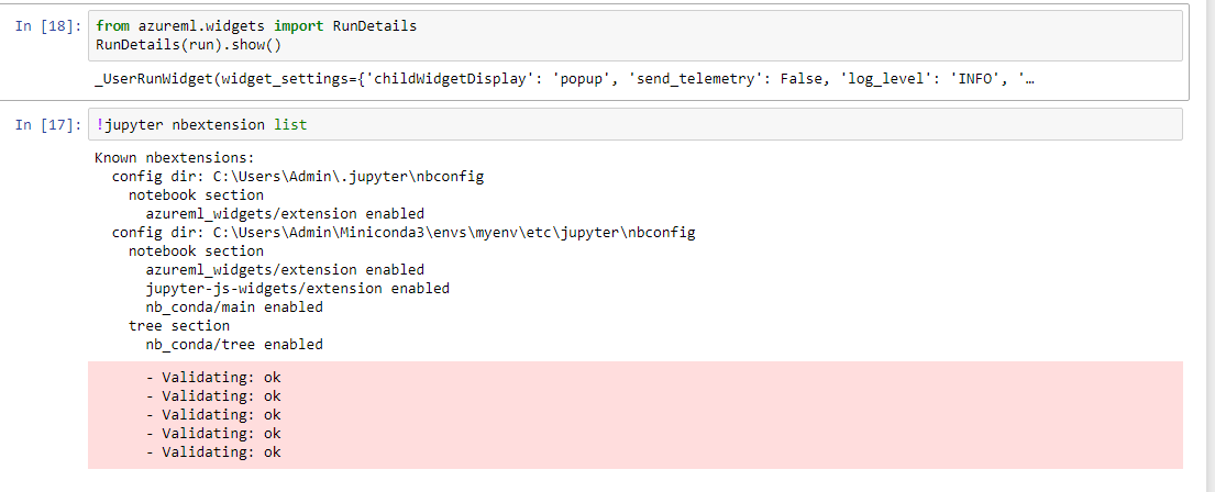 RunDetails widget doesn't appear · Issue #198 · Azure/MachineLearningNotebooks · GitHub