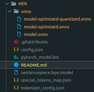 NER transformers model packed in one onnx file with Sentencepiece Tokenizer · Issue #164 ...