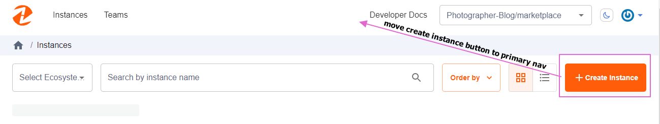 Accounts: Add create instance button to the primary navbar · Issue #1016 · zesty-io/website · GitHub