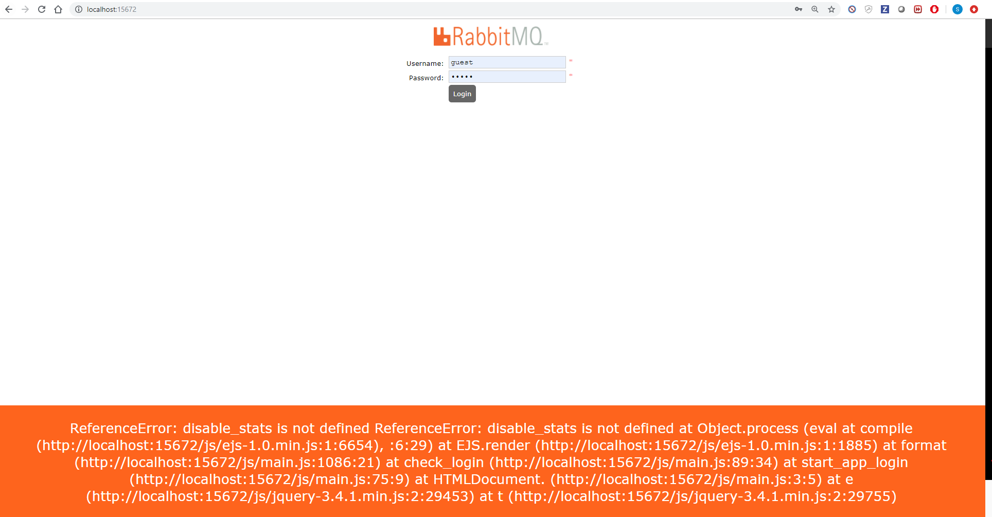 ReferenceError: disable_stats is not defined after upgrading to 3.8 · Issue #743 · rabbitmq ...