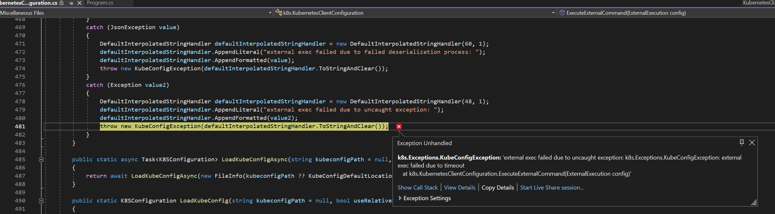 Kubelogin Not Supported · Issue 1346 · Kubernetes Client Csharp · Github