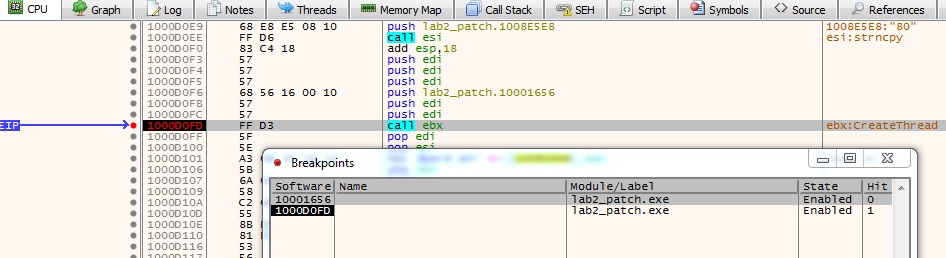 CreateThread Thread Entry or manual breakpoint not working · Issue ...