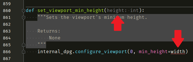 set_viewport_min_height() does't work! · Issue #1059 · hoffstadt/DearPyGui · GitHub