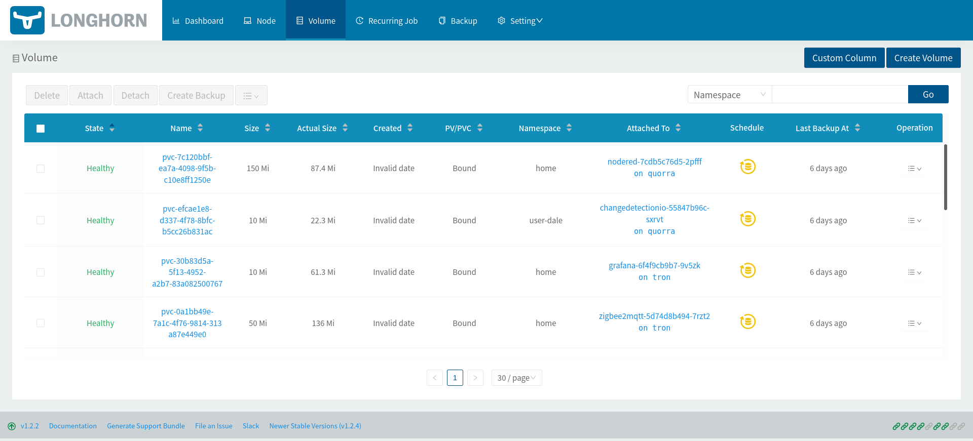 [IMPROVEMENT] Adjust volume page UI to make better use of screen space · Issue #3832 · longhorn ...