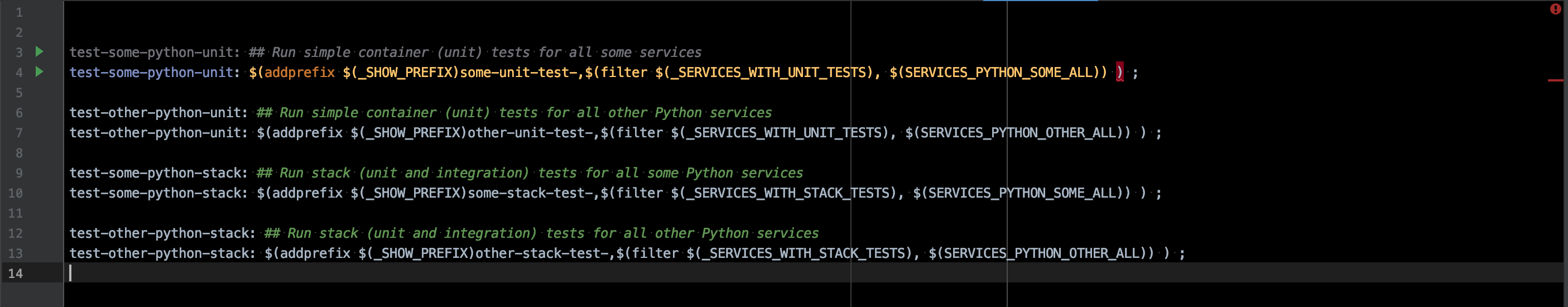 Ability to bypass broken inspections · Issue #133 · kropp/intellij-makefile · GitHub