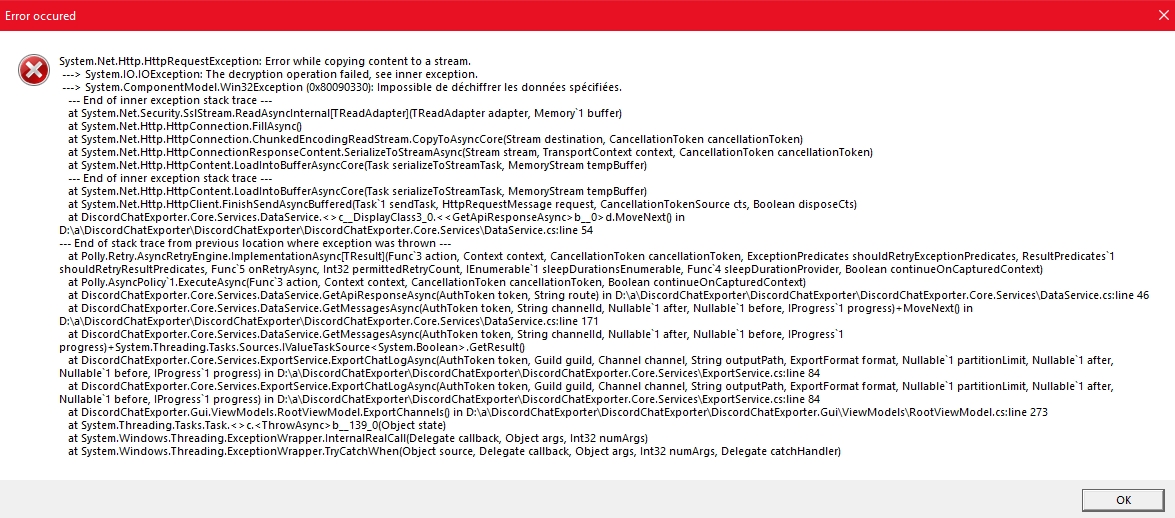 System.Net.HttpRequestException · Issue #242 · Tyrrrz/DiscordChatExporter · GitHub