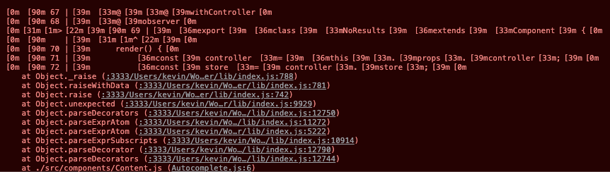 Babel Loader Printing Gibberish On Browser Web Console On Errorwarning