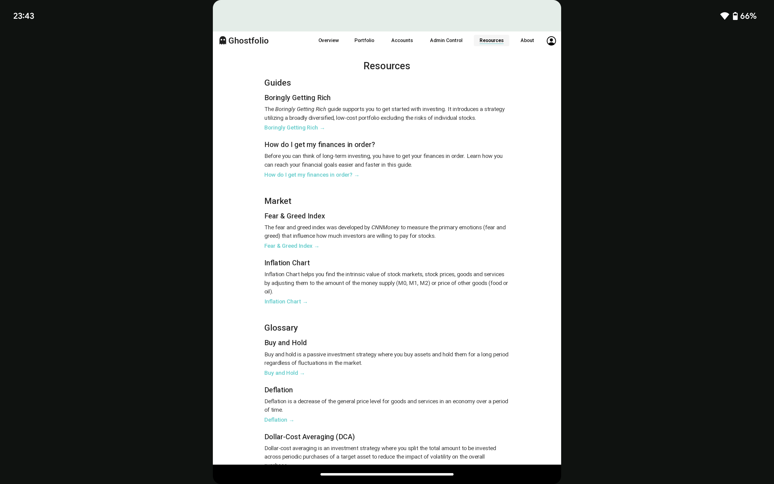Bug Android App Not Scaling Correctly On Tablets In Horizontal Mode · Issue 2132 · Ghostfolio