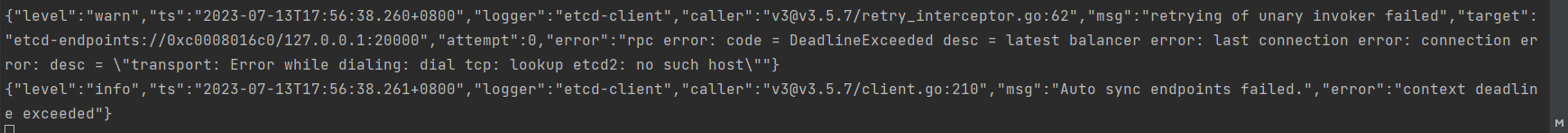 etcd error:retrying of unary invoker failed · Issue #3055 · zeromicro/go-zero · GitHub