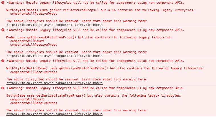 nextjs example produces getDerivedStateFromProps warnings · Issue #11052 · mui/material-ui · GitHub