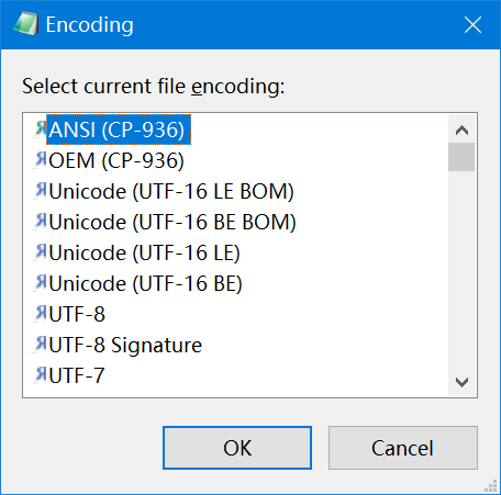 Icons in Encoding list dialog can not display correctly in Hi-DPI. · Issue #2303 · rizonesoft ...