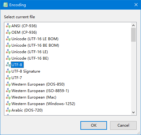 Icons in Encoding list dialog can not display correctly in Hi-DPI. · Issue #2303 · rizonesoft ...