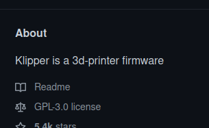Add website link to About section on readme · Issue #5819 · Klipper3d/klipper · GitHub