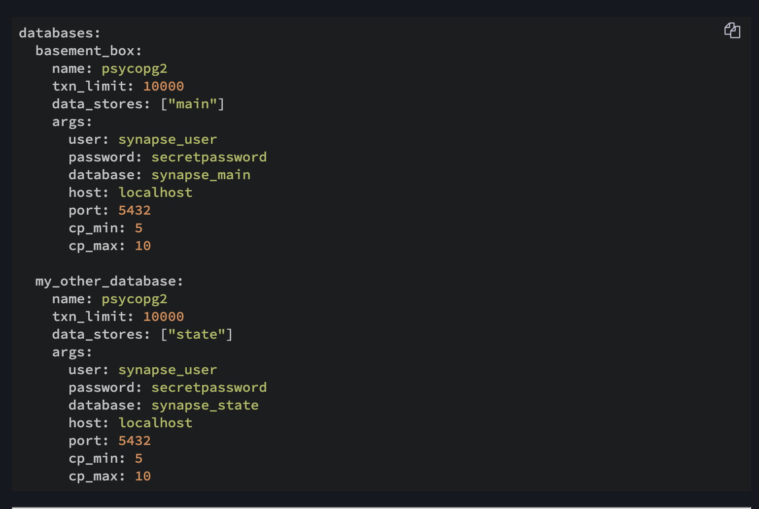 Howto split database and tables? · Issue #14362 · matrix-org/synapse · GitHub