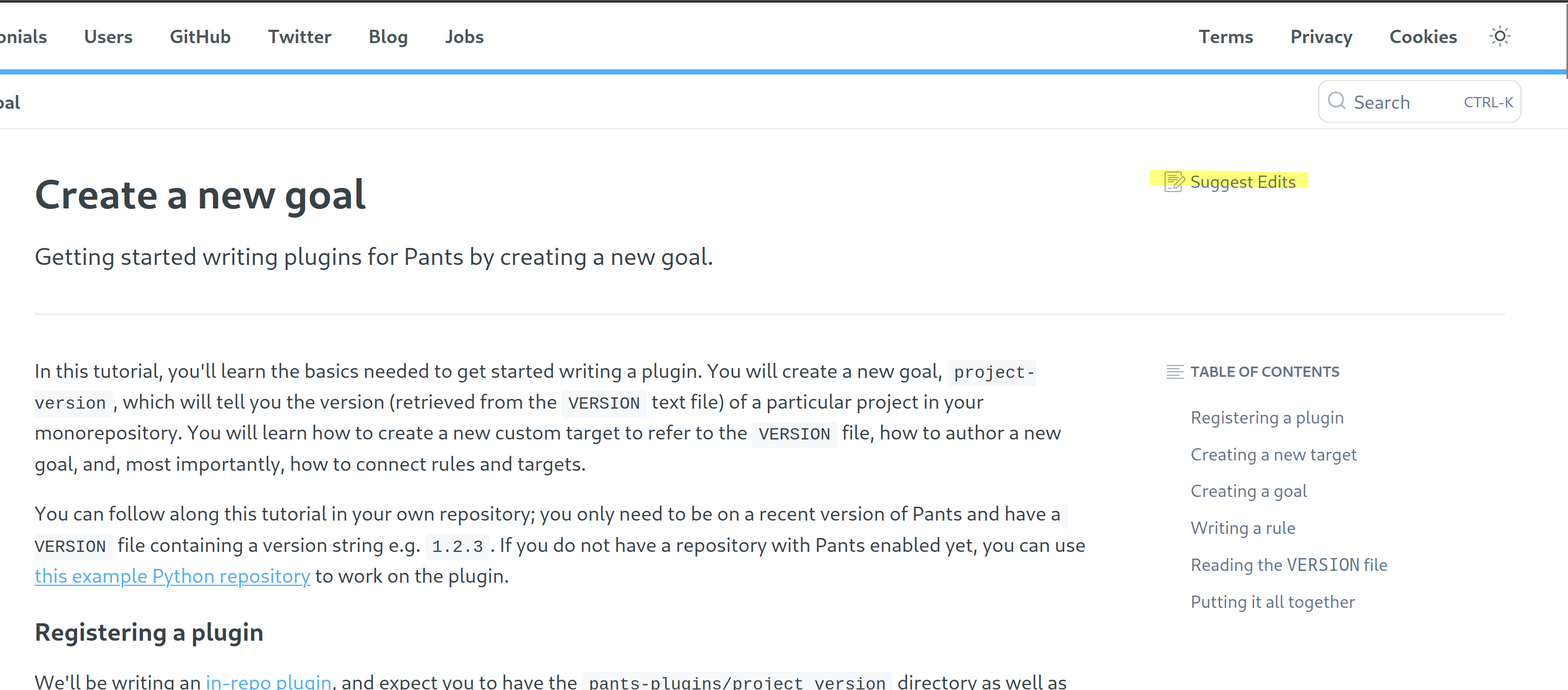 Remove The Suggest Edits Link From The Website · Issue 19373 