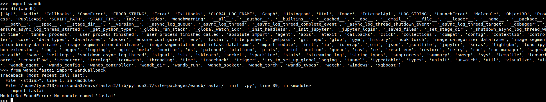 Wandb tries (and fails) to import non-existent fastai when running under Tox · Issue #762 ...