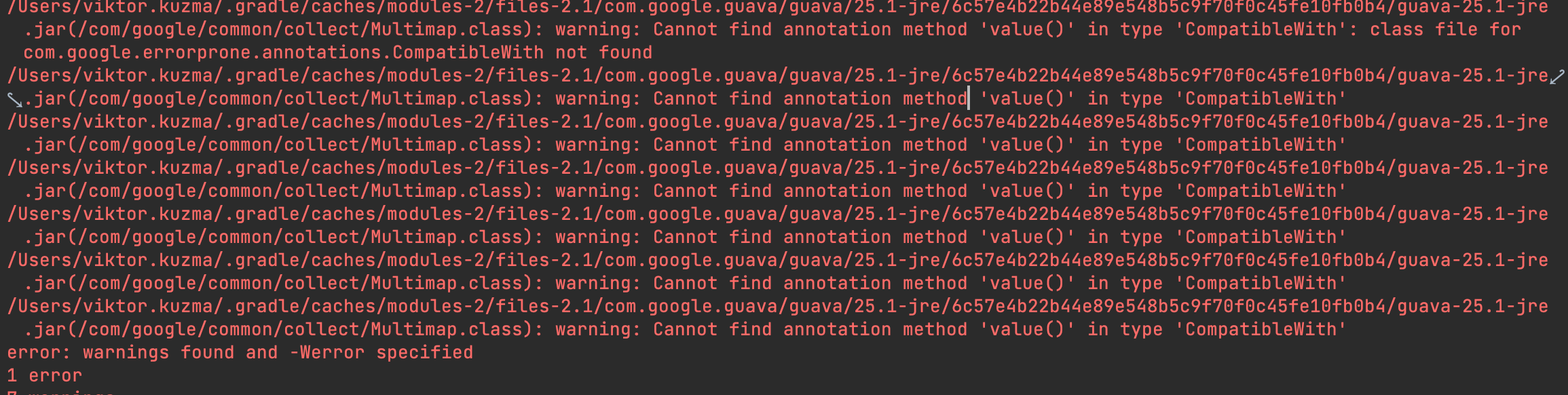 Problem of `Error Prone` integration · Issue #5555 · google/guava · GitHub