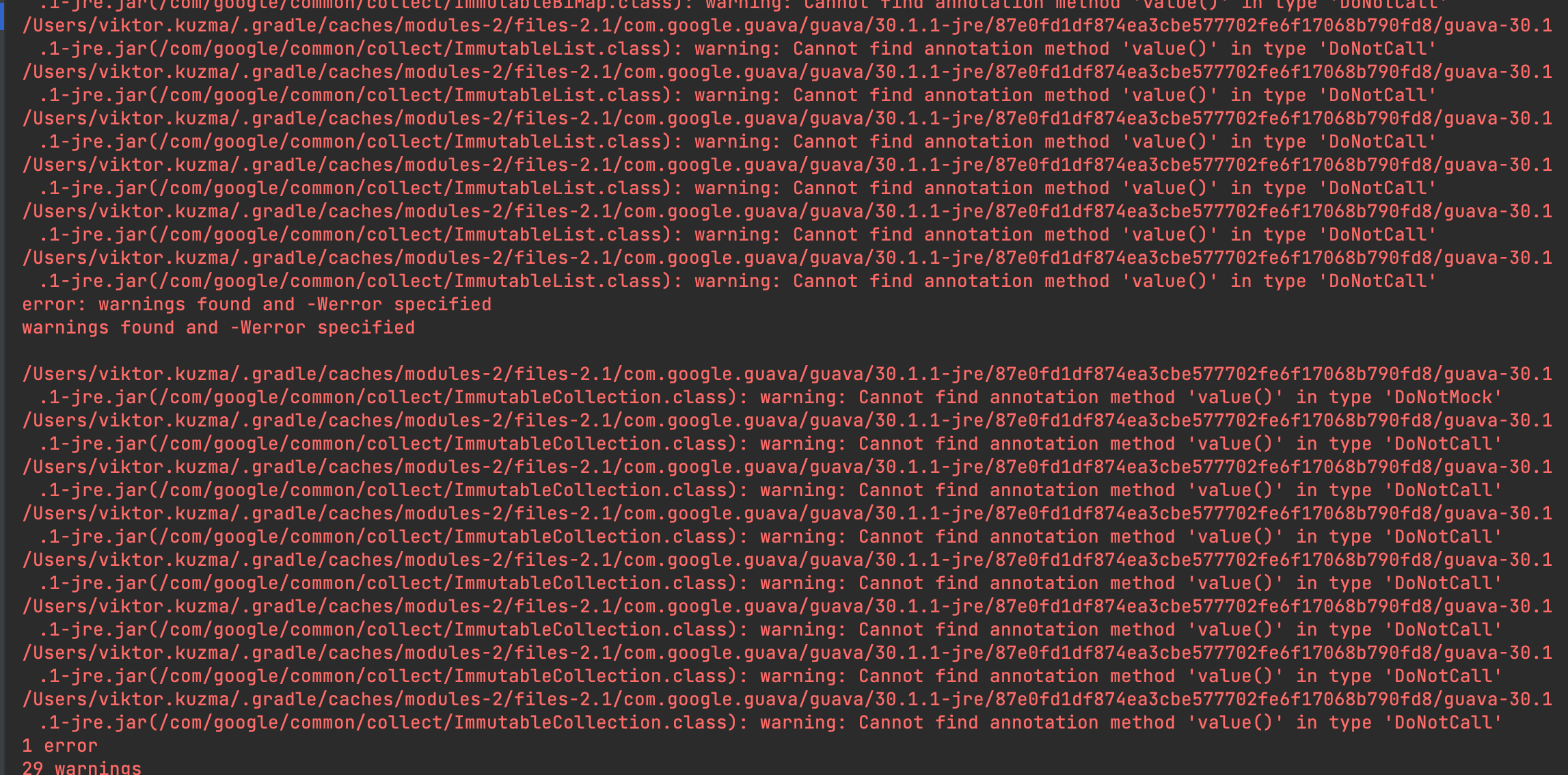 Problem of `Error Prone` integration · Issue #5555 · google/guava · GitHub