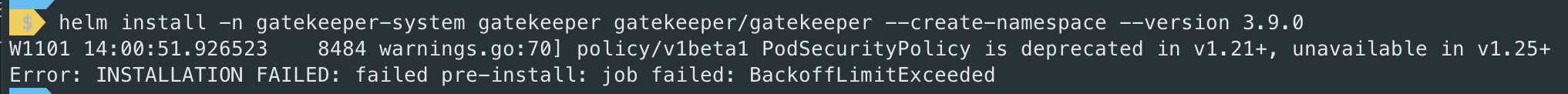 An upgrading or installing was failed for Gatekeeper when `--version` had been defined · Issue ...