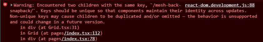 Warning: Encountered two children with the same key · Issue #105 · vercel/commerce · GitHub