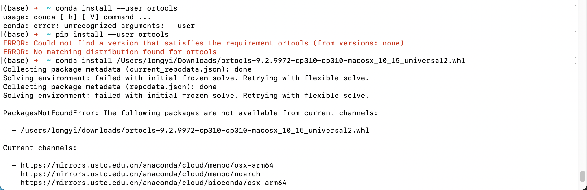 Fail To Install Or Tools On M1 Mac Issue 3055 Google Or Tools Github