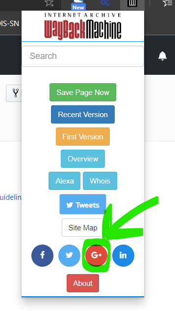 Google plus social media icon is unnecessary. · Issue #430 · internetarchive/wayback-machine ...