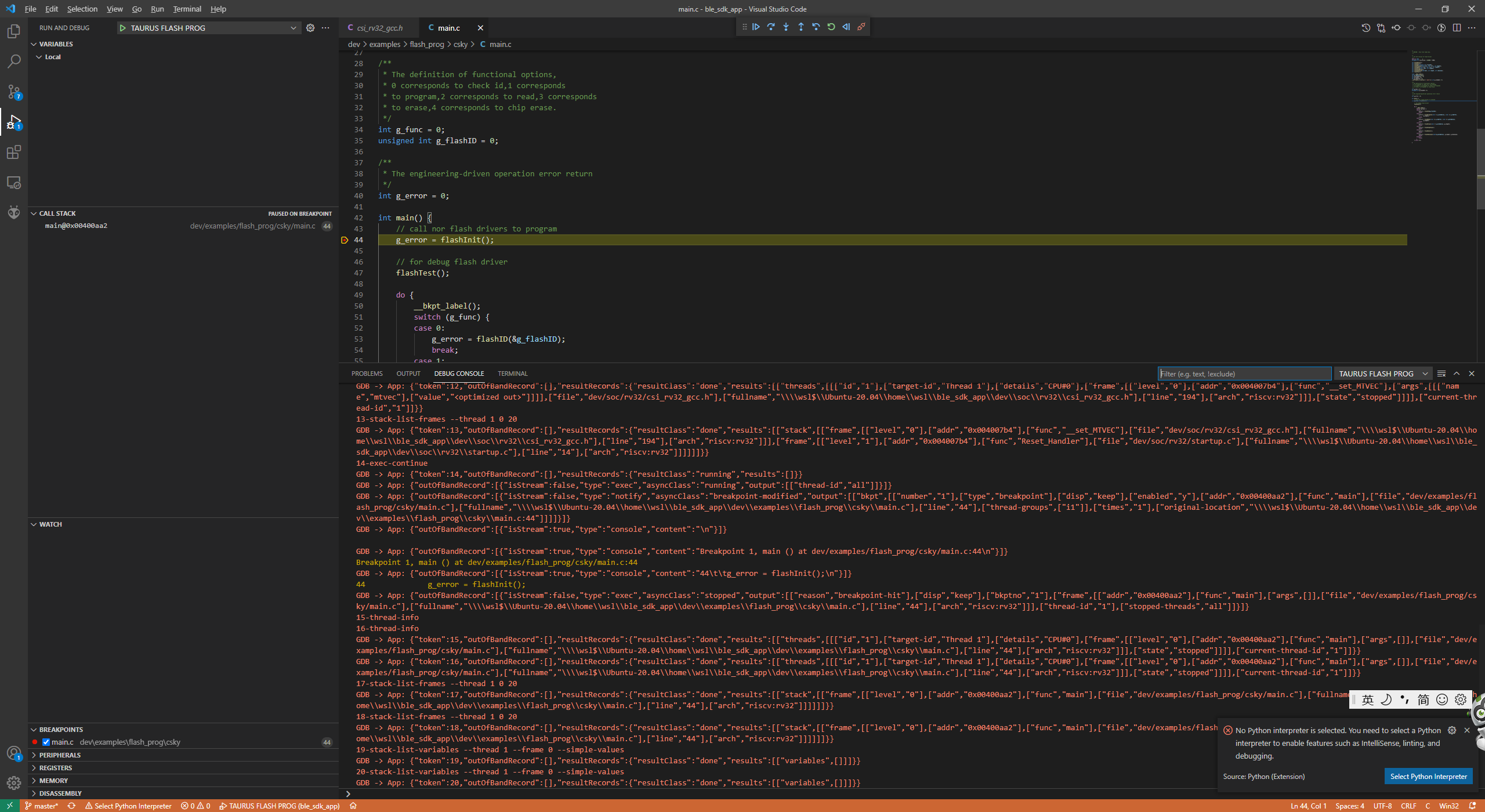 adding breakpoints from vscode panel seldom works (gdb connect to remote debugserver by ip ...