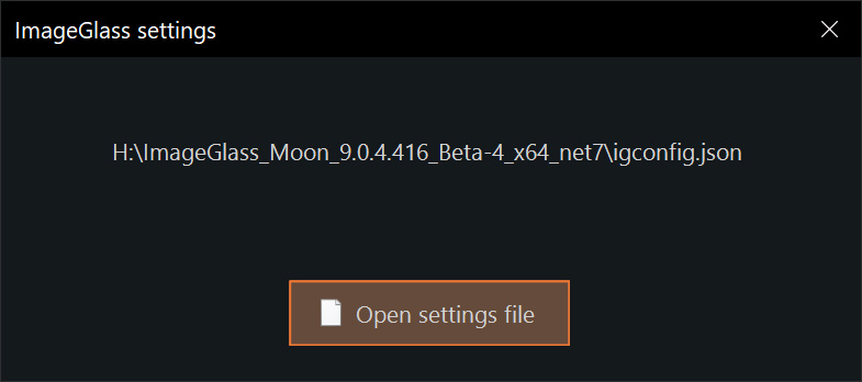 Cannot open the Settings menu with 9.0 beta 4 · Issue #1550 · d2phap/ImageGlass · GitHub