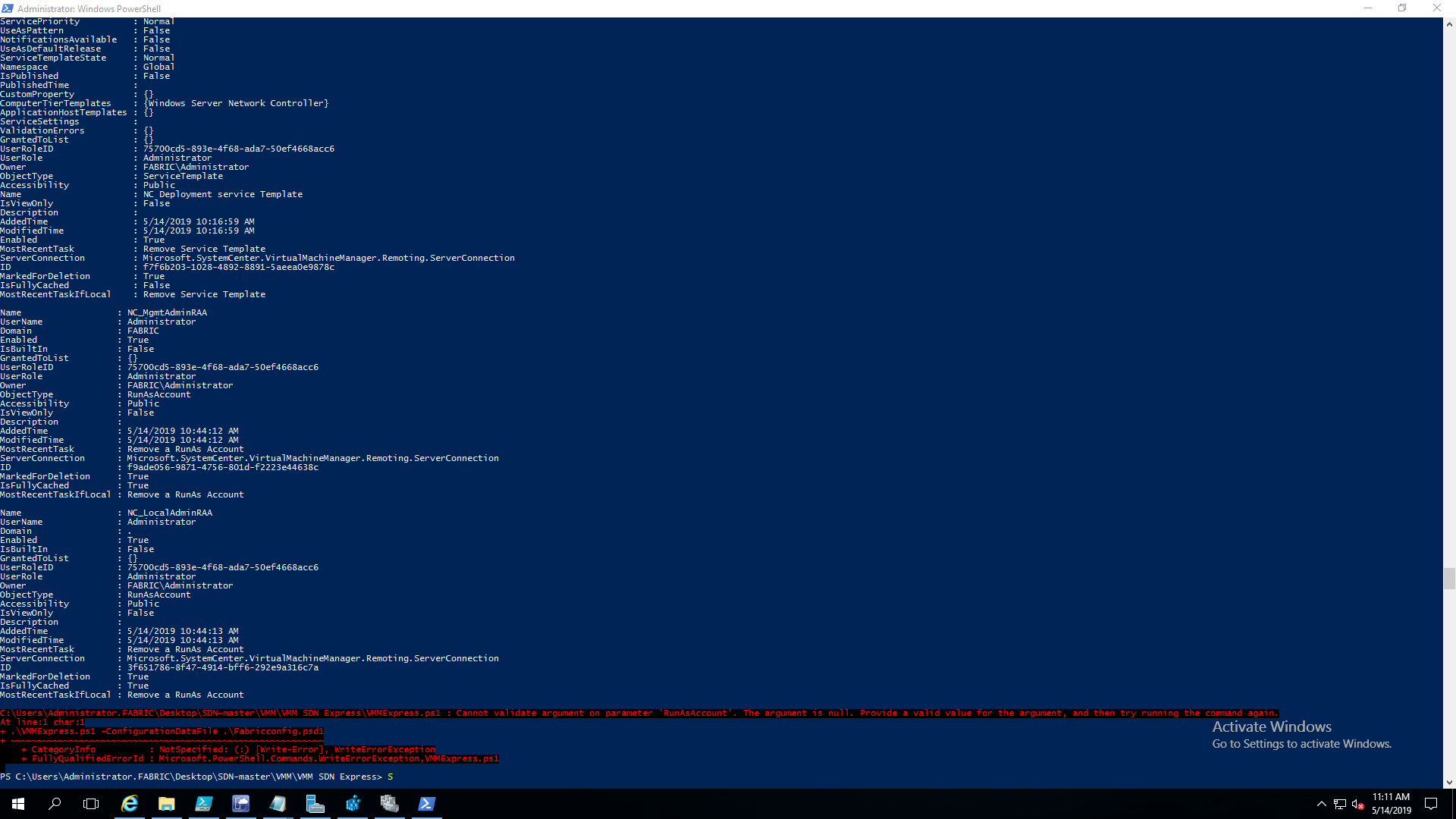 Cannot Validate Argument On Parameter RunAsAccount The Argument Is Null Issue 364 