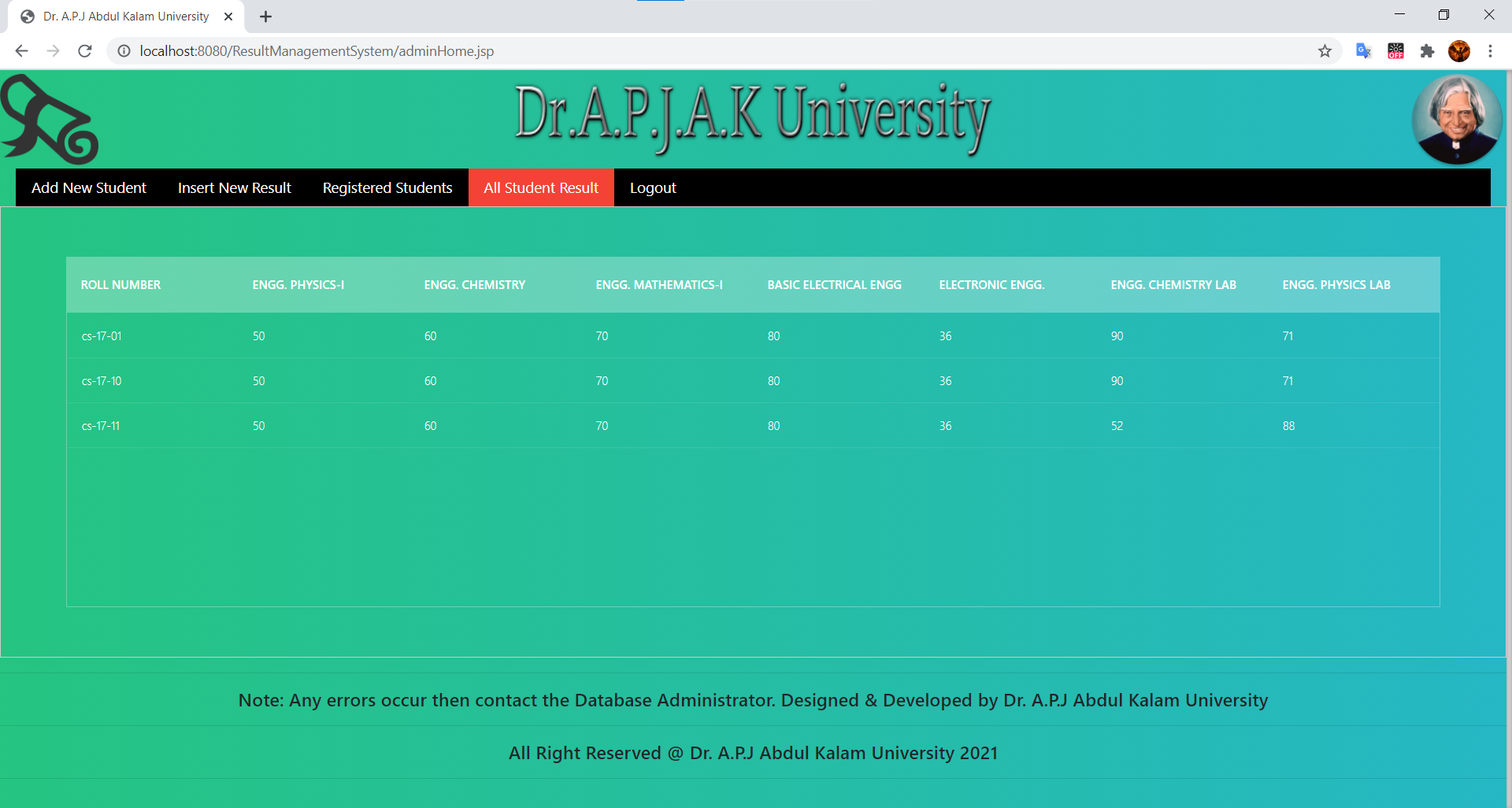 GitHub - razaaasif/Student-Result-Management-System: Its a Java web ...