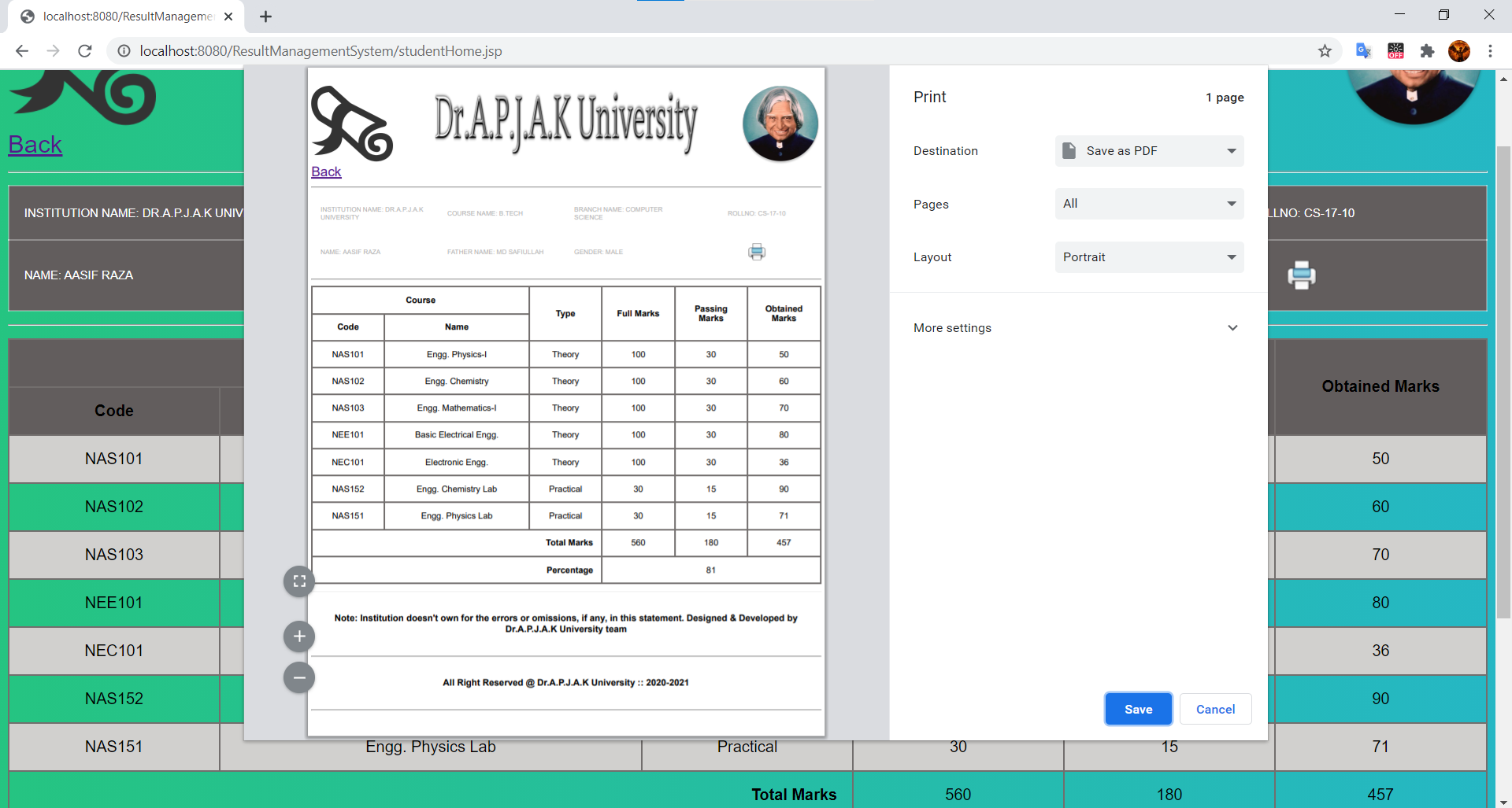 GitHub - razaaasif/Student-Result-Management-System: Its a Java web ...