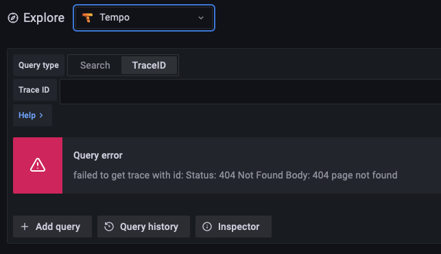 Tempo: 404 when switching to datasource · Issue #39643 · grafana/grafana · GitHub