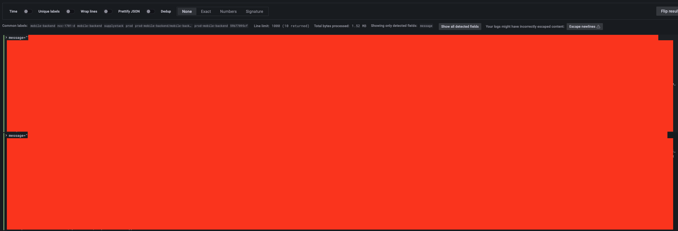 Unable to disable wrap when selecting single detected field · Issue #41414 · grafana/grafana ...