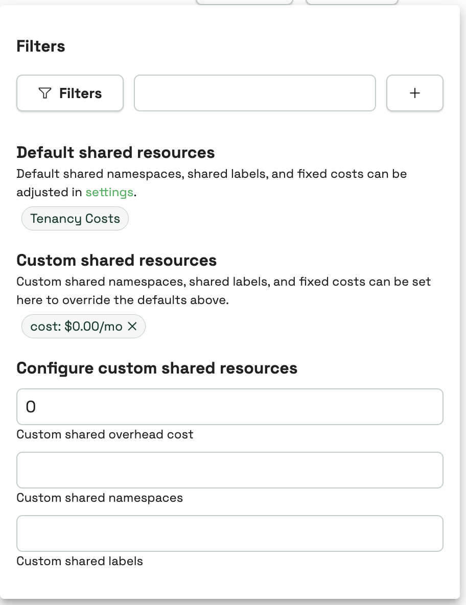 Custom Proportional Kubernetes And Out Of Cluster Resource Shared Costs · Issue 2086 · Kubecost