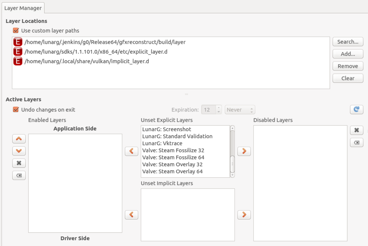 vkconfig thinks all custom layers are explicit · Issue #875 · LunarG/VulkanTools · GitHub