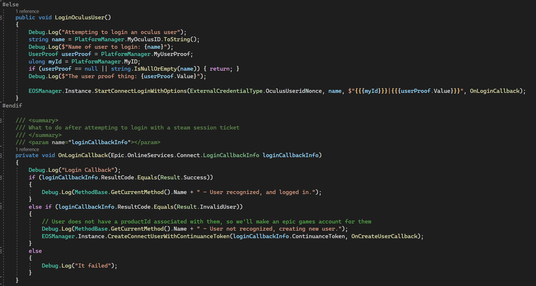 Logging In With Oculus Fails · Issue 171 · Playeverywareeospluginforunity · Github