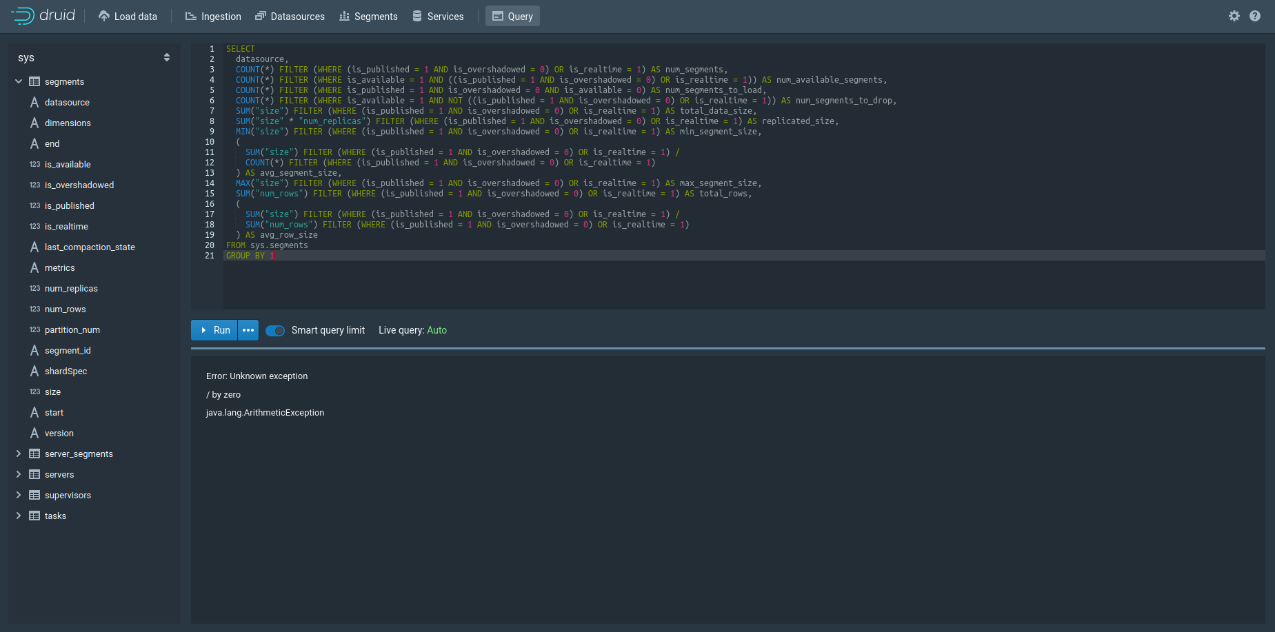 Web Console Datasources Screen Is Broken When There Are Datasources With No Loaded Segments 