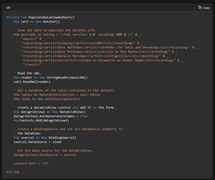 Visual Basic comments are desplaying incorrect · Issue #6777 · dotnet/dotnet-api-docs · GitHub
