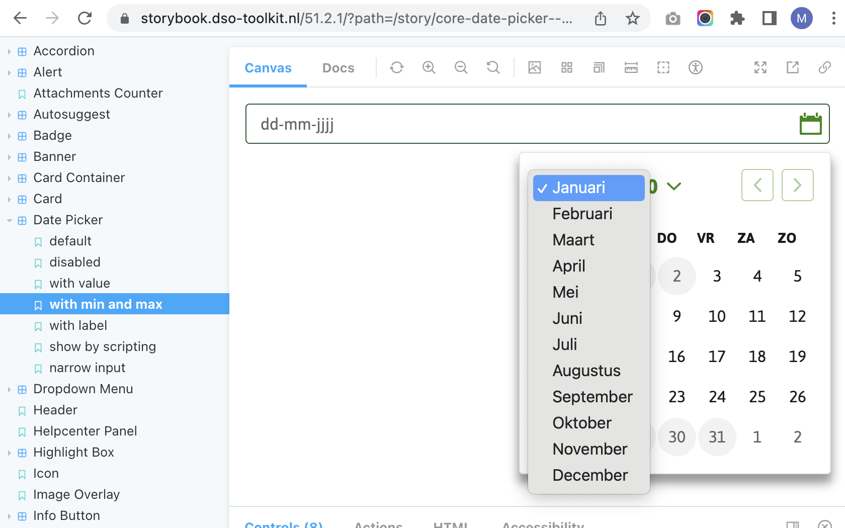 Date picker: bij een range staan alle maanden in de keuzelijst · Issue #2038 · dso-toolkit/dso ...
