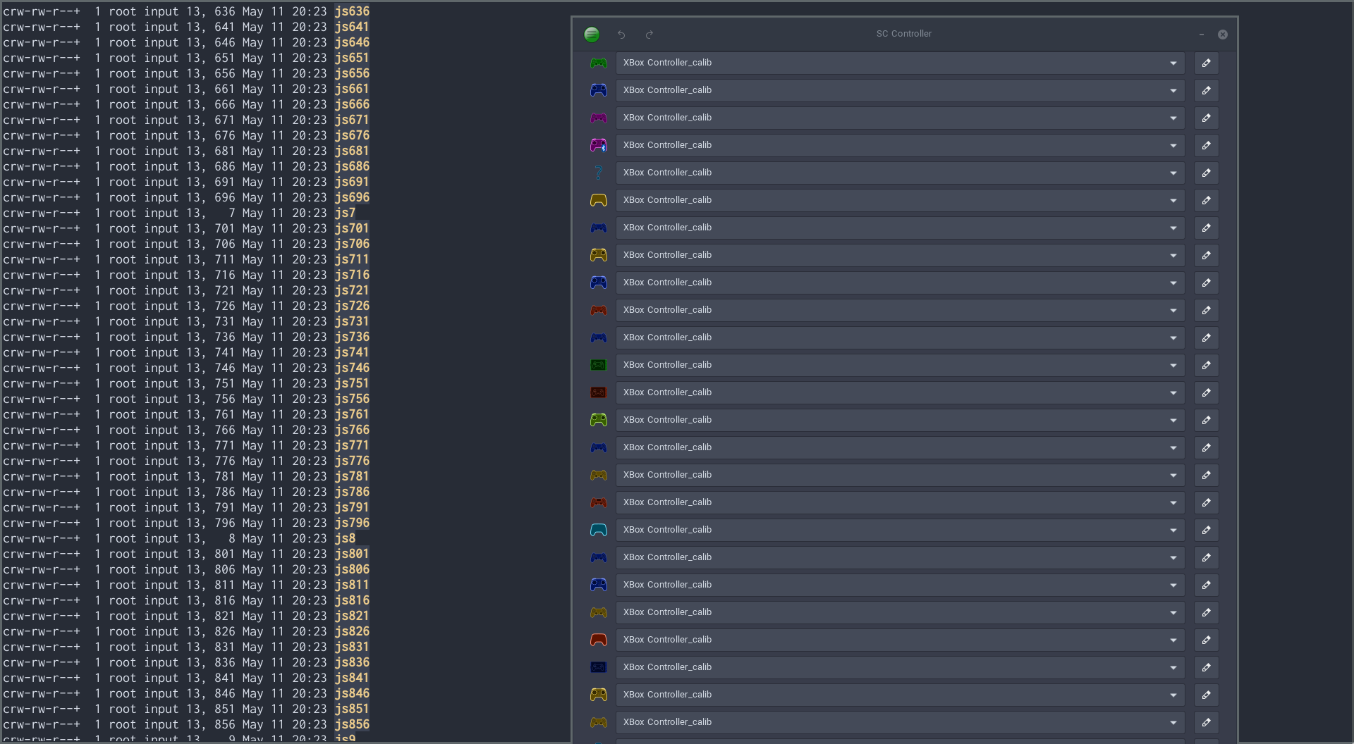 Connecting a second controller crashes system by creating many js* · Issue #670 · kozec/sc ...