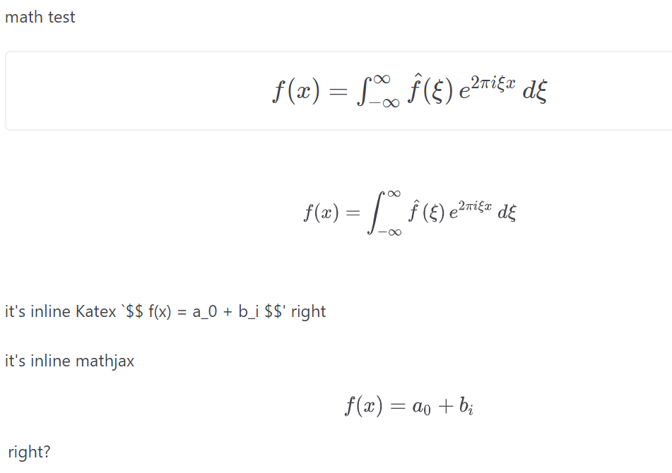 关于mathjax和katex公式输入的问题 · Issue #168 · terrylinooo/githuber-md · GitHub