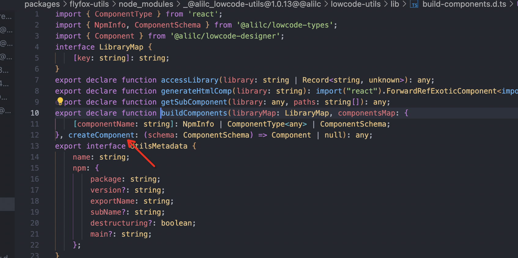 @alilc/lowcode-utils的buildComponents第三个参数 - 函数 有实现吗 · Issue #1073 · alibaba/lowcode-engine · GitHub