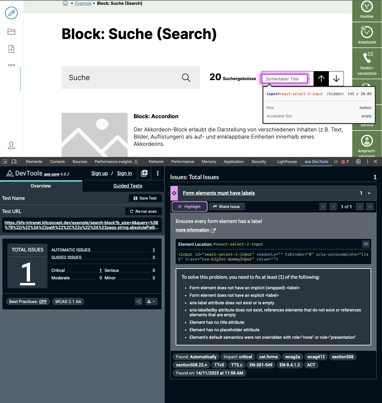 No Label For Search Block Dropdown Form Element · Issue 5400 · Plone Volto · Github