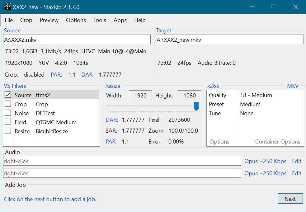Hardware decode with LWLibavSource outputs 8bit video · Issue #425 · staxrip/staxrip · GitHub